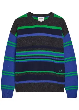DAMSON MADDER Striped Merino Wool Jumper