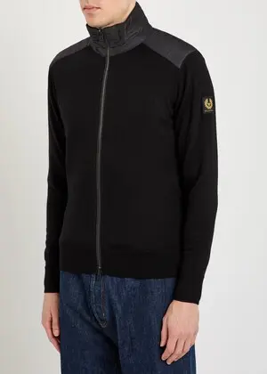 Belstaff Wool-blend Zip-up Cardigan