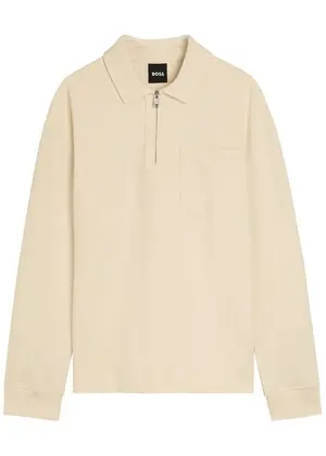 BOSS Cotton-blend Half-zip Sweatshirt