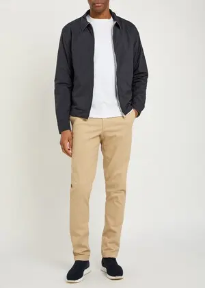 AURELIEN Quilted Reversible Shell Jacket - Navy