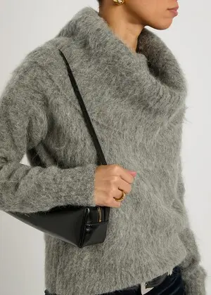 TOTEME Funnel-neck Alpaca-blend Jumper - Grey