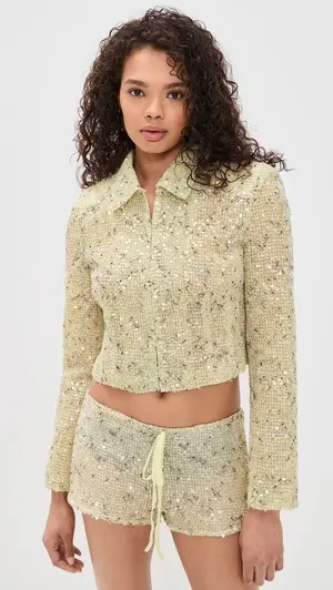 Lioness Sequin Embellished Jacket