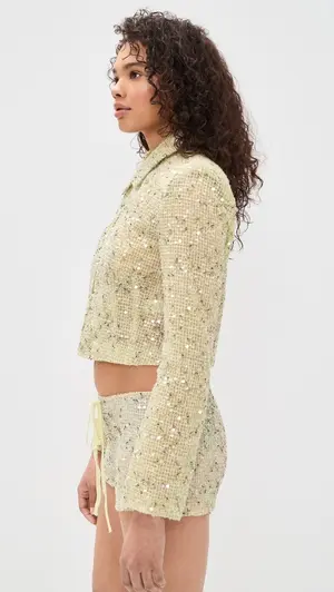 Lioness Sequin Embellished Jacket