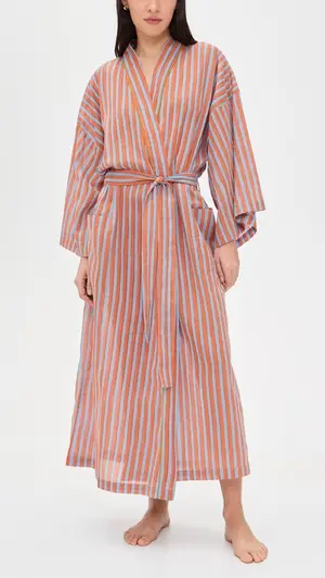 FOLKLOORE Striped Robe