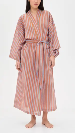 FOLKLOORE Striped Robe