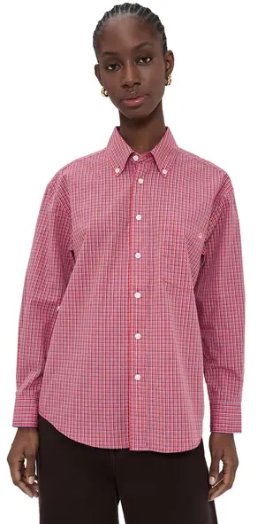 DUNST Oversized Button Down Checked Shirt