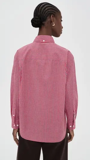 DUNST Oversized Button Down Checked Shirt