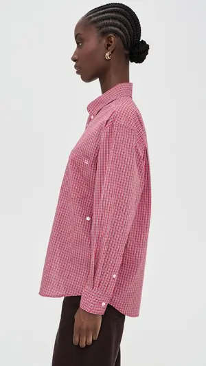 DUNST Oversized Button Down Checked Shirt