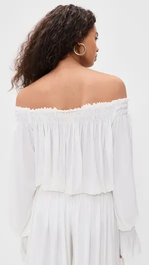 Norma Kamali Peasant Bodysuit