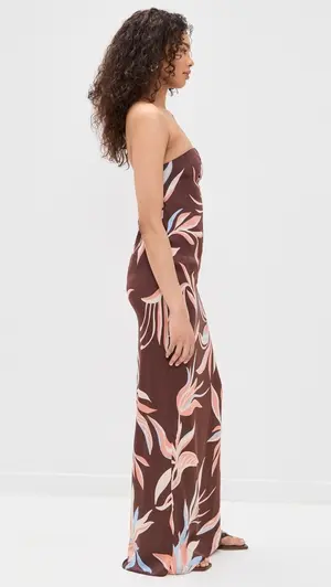 Rococo Sand Tube Ruched Maxi Dress