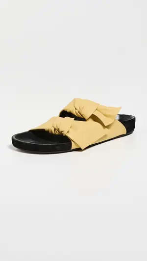 Isabel Marant Étoile Lennyo Bow Sandals - Butter