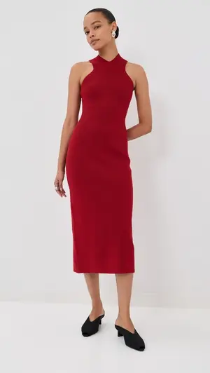 Altuzarra Winnie Ribbed Jersey Dress