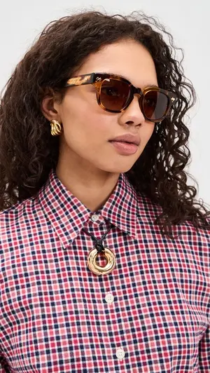 Bottega Veneta Intrecciato Wirecore Sunglasses