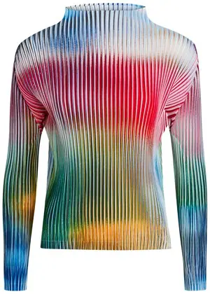 Issey Miyake Printed Blouses