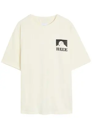 Rhude Moonlight Pack Printed Cotton T-shirt - White