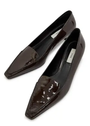 TOTEME 25 Patent Leather Pumps - Brown