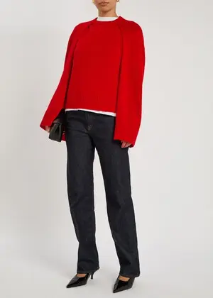 TOTEME Cape-effect Cashmere Jumper - Red