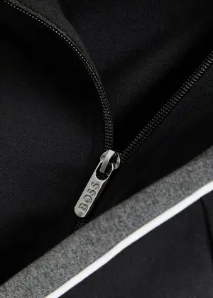 BOSS Logo Panelled Cotton-blend Track Jacket