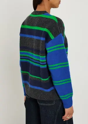 DAMSON MADDER Striped Merino Wool Jumper