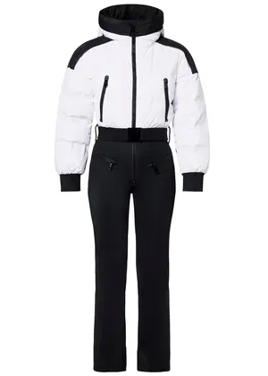 Goldbergh Néve Two-tone Belted Ski Suit - White