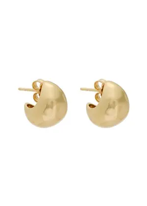 NINA GORDON Figures Hoops Small 14kt Vermeil Earrings - Gold
