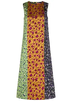 Multicolour Jacquard Swing Dresses