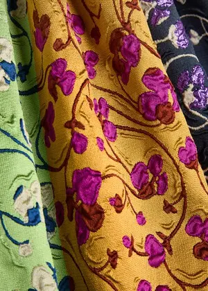 La DoubleJ Floral-jacquard Woven Midi Dress