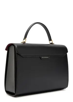 ANYA HINDMARCH Mortimer Leather Top Handle Bag - Black