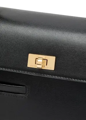 ANYA HINDMARCH Mortimer Leather Top Handle Bag - Black