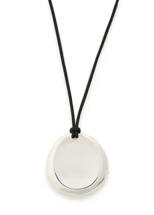NINA GORDON Concave Sterling Pendant Necklace - Silver