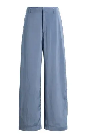 LEMAIRE Creased Soft Wide-leg Trousers - Blue