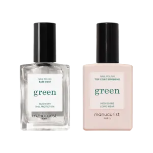 MANUCURIST Long Lasting Base Coat & Gel-like Top Coat Duo - One-color
