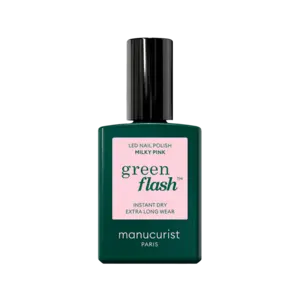 MANUCURIST Green Flash Led Gel Polish - Milky Pink (a Baby Milky Pink)