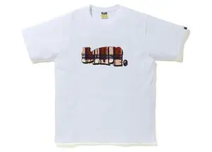 A BATHING APE Check Logo Tee Shirt