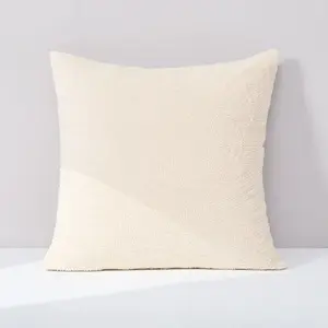 CHUKS COLLINS X LUSH DECOR Swirls & Gills Pillow Cover - Cream