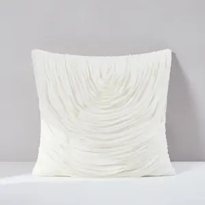 CHUKS COLLINS X LUSH DECOR Veils Pillow Cover - Cream