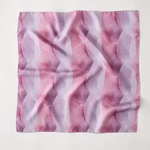 CHUKS COLLINS X LUSH DECOR Gilded Spore Silk Scarf - Rose