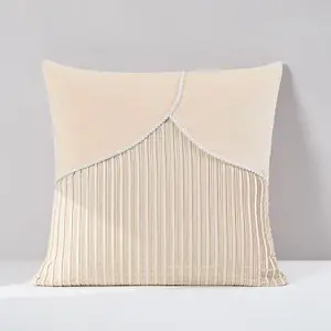 CHUKS COLLINS X LUSH DECOR Seta Pillow Cover - Ivory