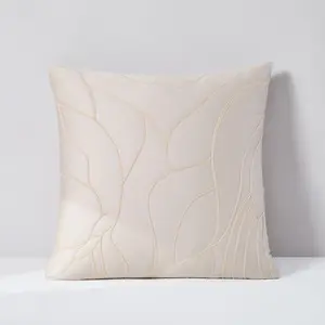 CHUKS COLLINS X LUSH DECOR Kinoko Cotton Pillow Cover - French Oak