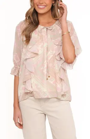 PETAL & PUP Arletta Ruffle Top