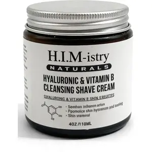 HIMISTRY NATURALS Hyaluronic Cleansing Shave Cream - No Color