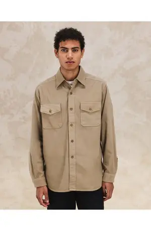 FORTELA Cpo Cotton Overshirt - Camel