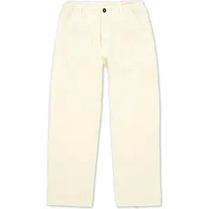FORTELA Linen Fatigue Trousers - Milk