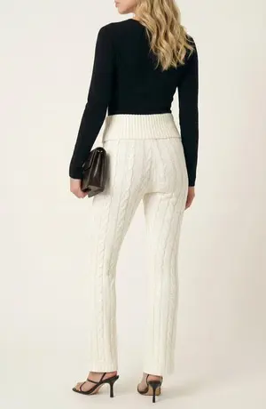 MODENAIRE Cable Knit Pull On Pant