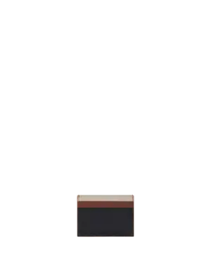 LANVIN Tricolor Leather Card Holder