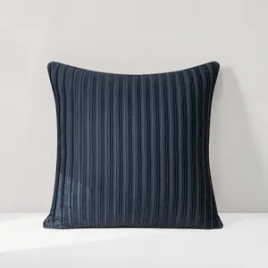 CHUKS COLLINS X LUSH DECOR Shroom Pillow Cover - Navy