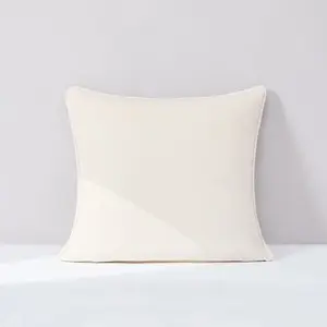 CHUKS COLLINS X LUSH DECOR Terran Velvet Pillow Cover - Cream