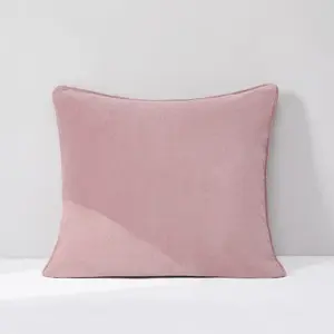 CHUKS COLLINS X LUSH DECOR Terran Velvet Pillow Cover - Dusty Pink