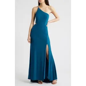 Jump Apparel Slit Evening Dresses