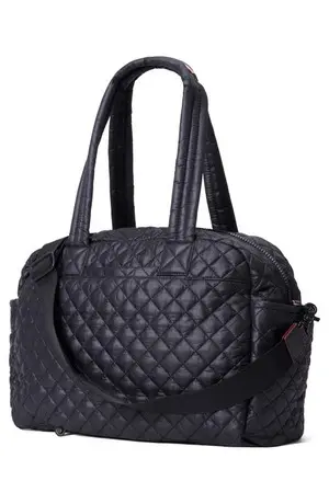Mz Wallace Quilted Nylon Duffle Bag